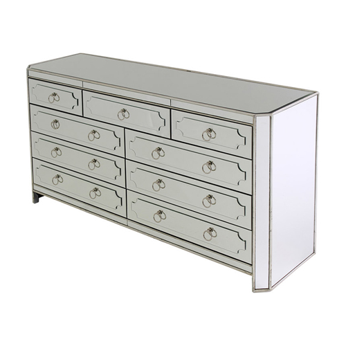 Mirrored Chest of Drawers, Mirrored Storage Cabinet