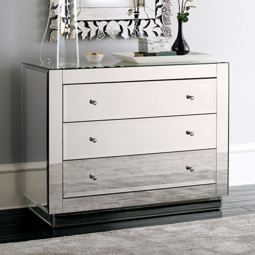 Mirrored Chest of Drawers, Mirrored Storage Cabinet