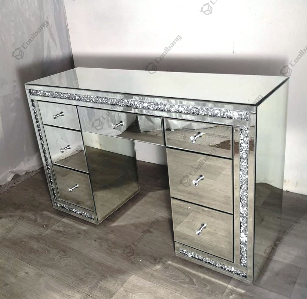 Factory Wholesale Crushed Diamond Hollywood Dressing Table